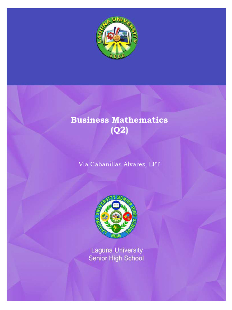 Bus Math (Q2) | PDF | Piece Work | Employment
