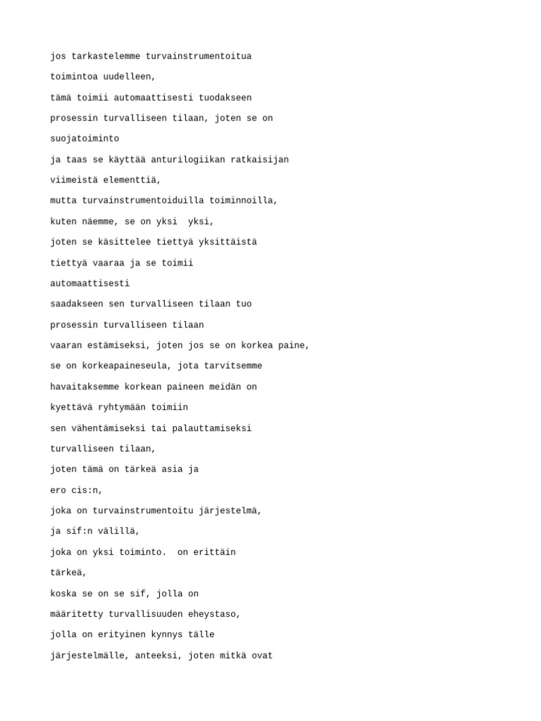 (Finnish) Safety Instrumented Function (SIF) Definition (DownSub - Com ...