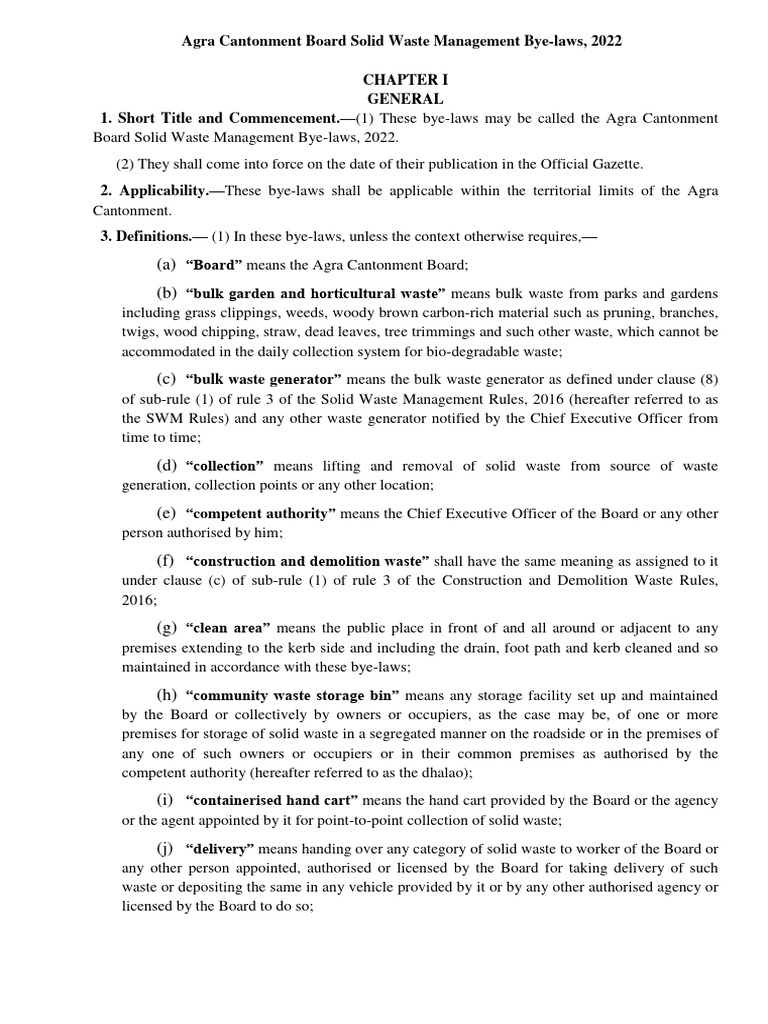 SWM English 11.08.22 Cba | PDF | Waste | Waste Management