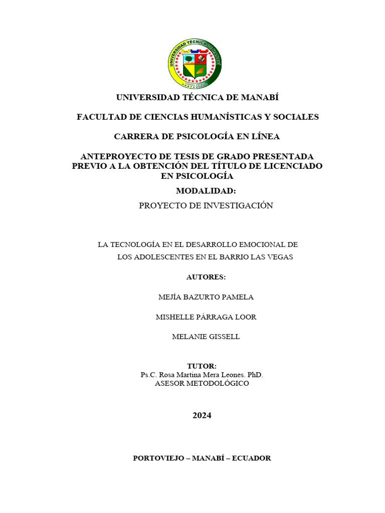 ANTEPROYECTO FINAL MEl | PDF | Internet | Tecnología de información y comunicaciones
