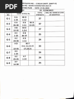 Class Wise Seating Plan for Exams | PDF