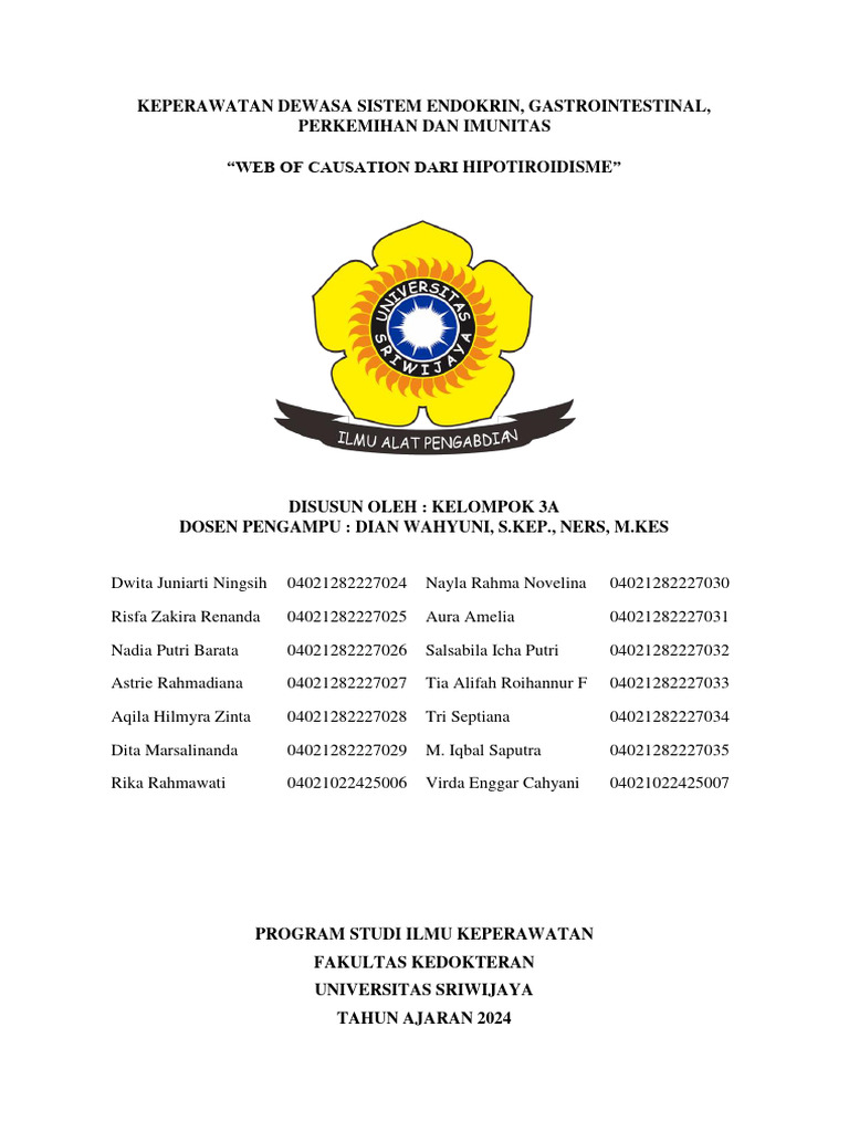 Pathway Hipotiroidisme - KELOMPOK 3A 2 | PDF