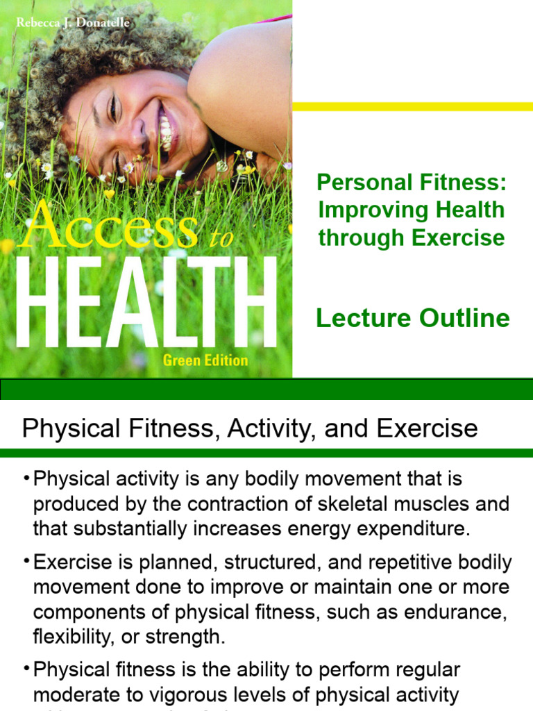 LEsson 1 PATHFIT2 Components and Principles | PDF | Physical Fitness ...