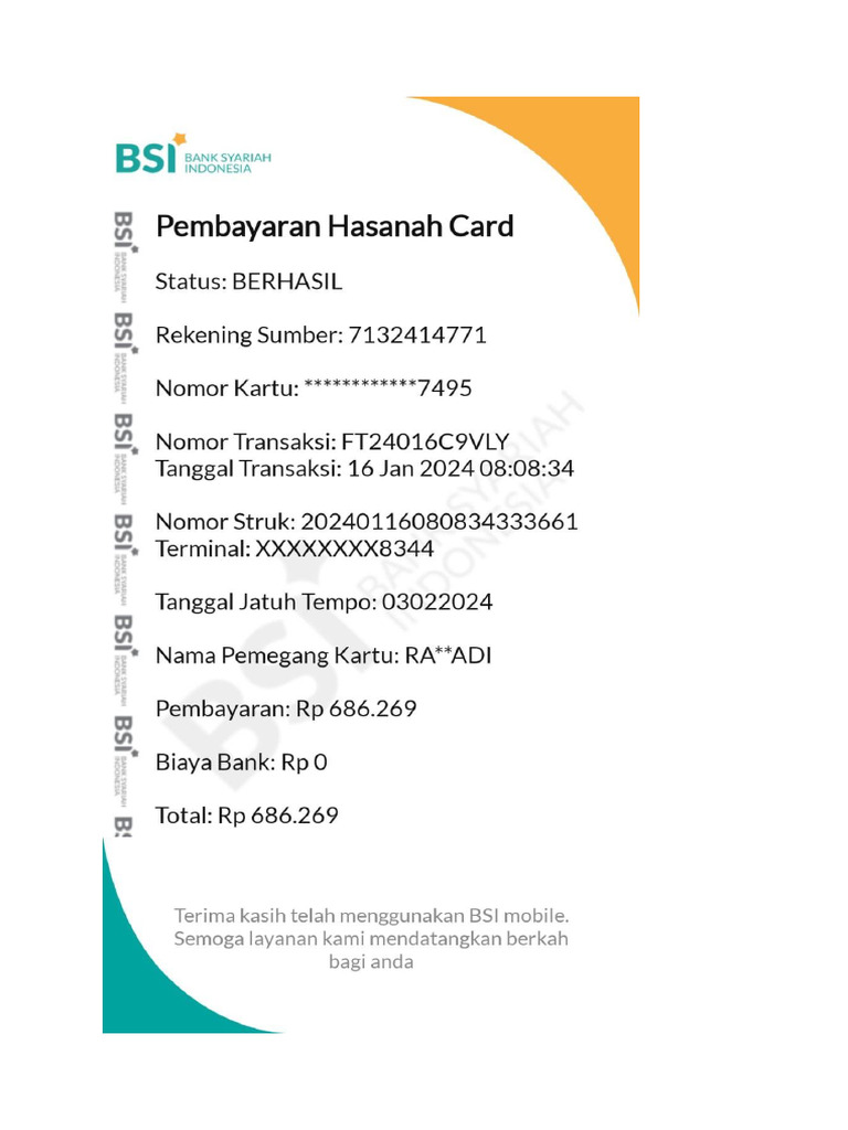 Bukti Bayar Zoom Januari 2024 | PDF