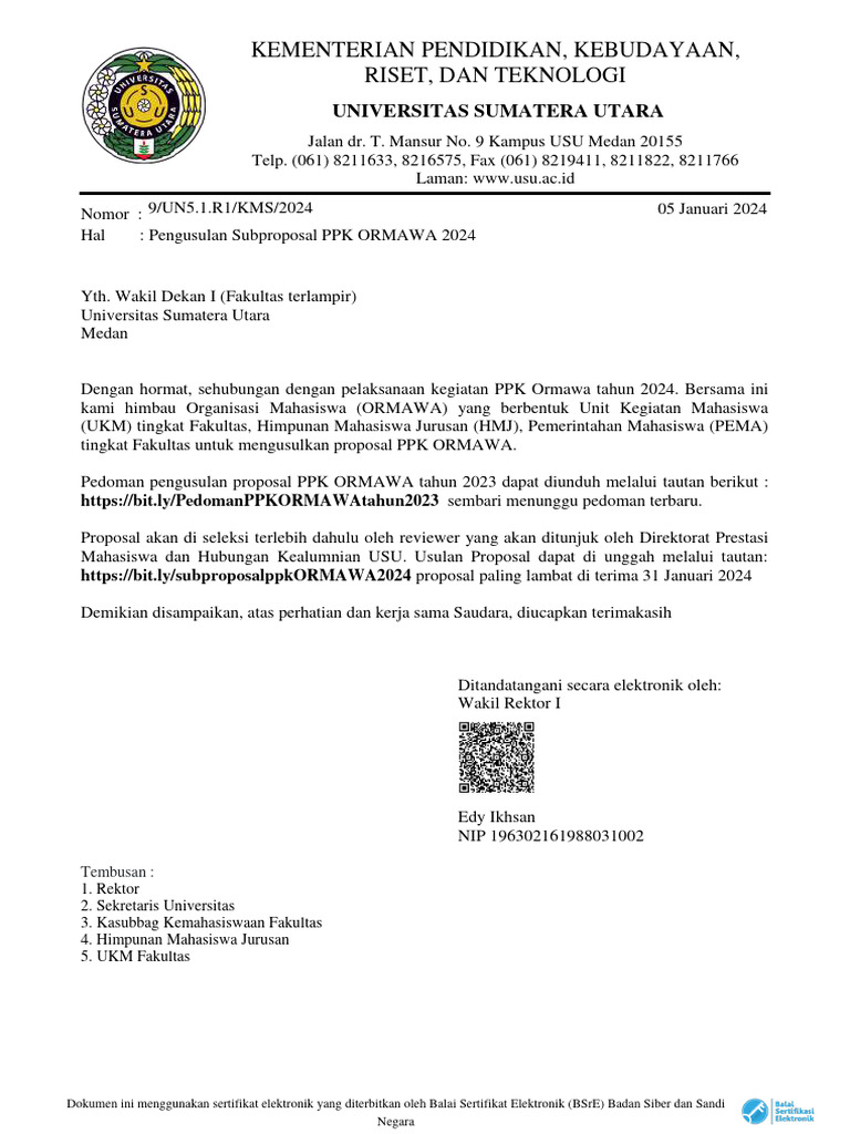 Usulan Proposal PPK ORMAWA 2024 | PDF