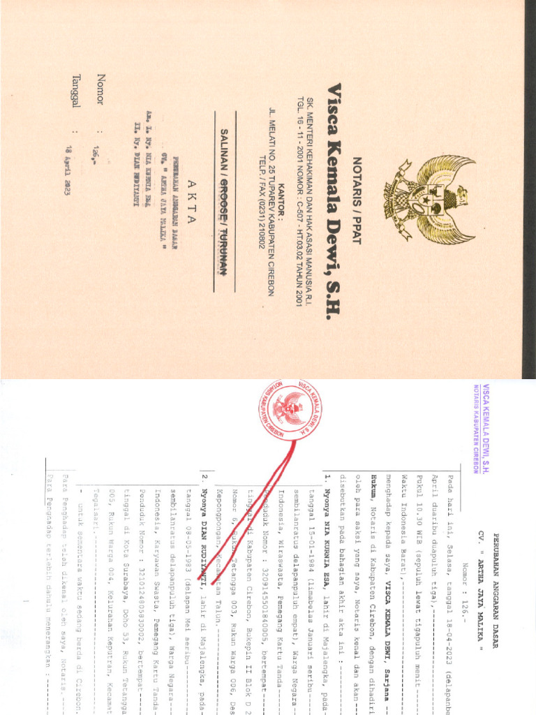 CV - Artha Jaya Malika - 20230502154129 | PDF