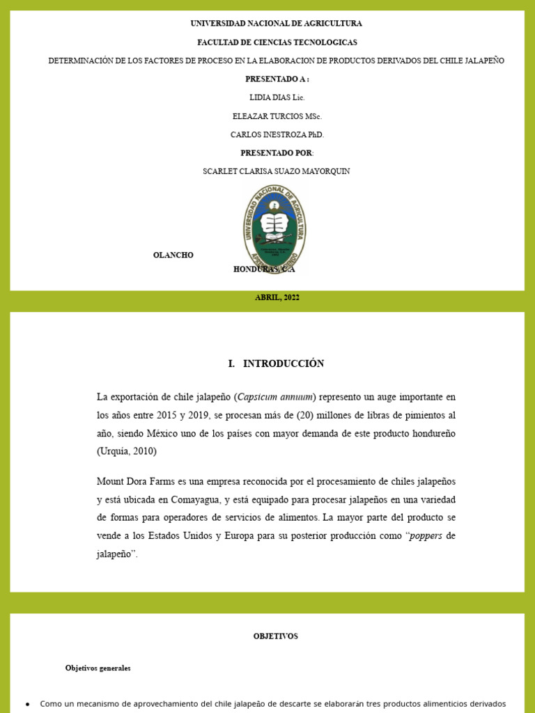 Diapos Scarlet | PDF | Pimiento