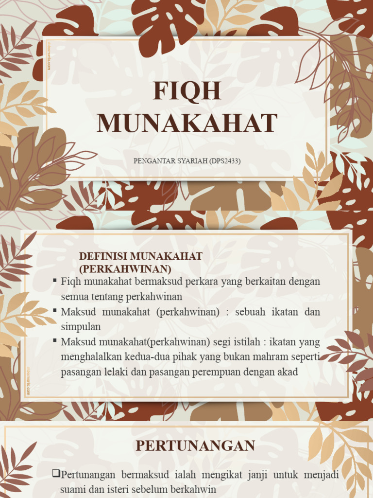 Fiqh Munakahat | PDF Fiqh Munakahat | PDF