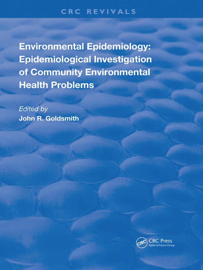 John R. Goldsmith (Editor) - Environmental Epidemiology - Epidemiology ...