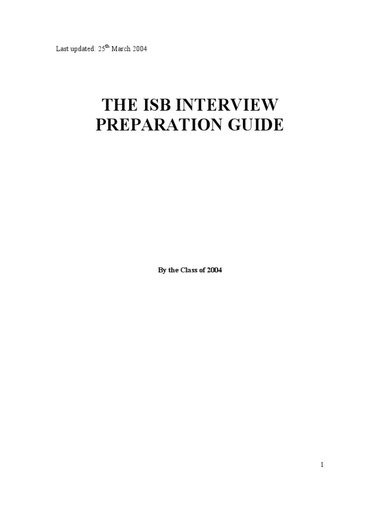 ISB 2004 Consulting Case Book and Sample Resume | PDF