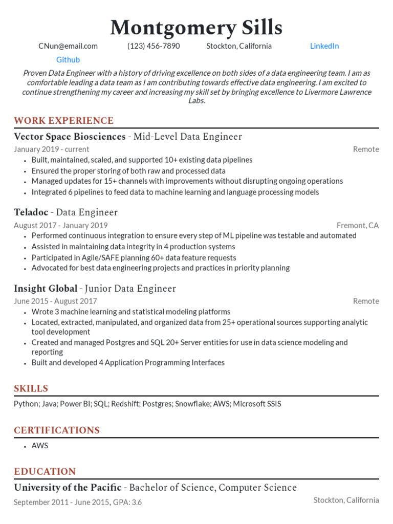 mid-level-data-engineer-resume-example | PDF