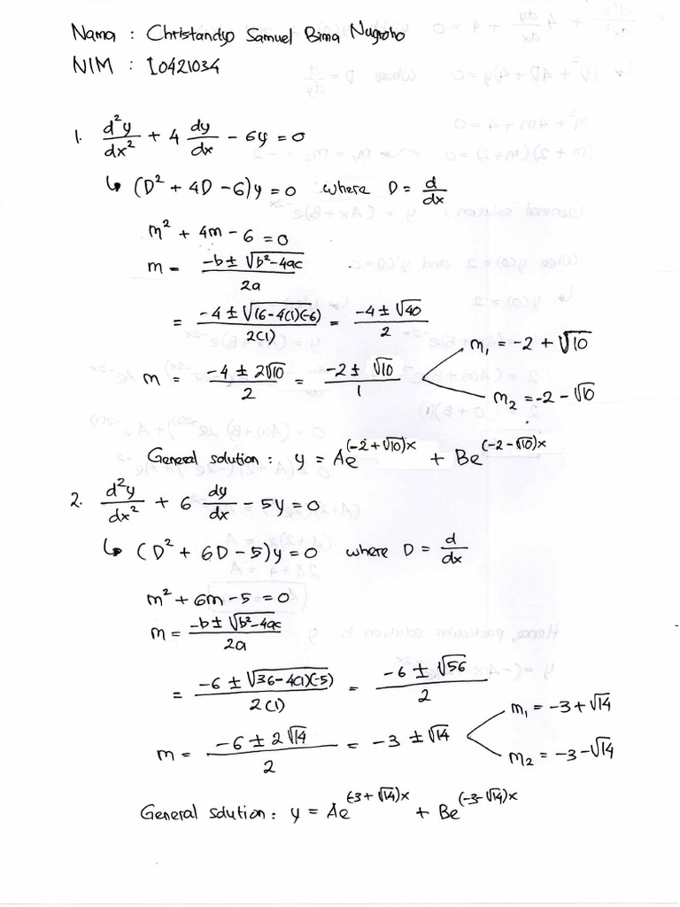 Engineering Mathematics: Problem Example | PDF