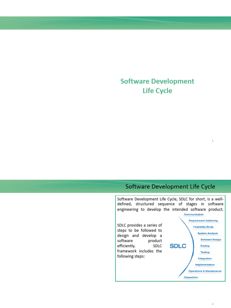 Software Development Life Cycle (SDLC) | PDF | Scrum (Software ...