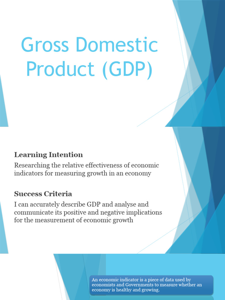 Gross Domestic Product (GDP) | PDF | Gross Domestic Product | Recession