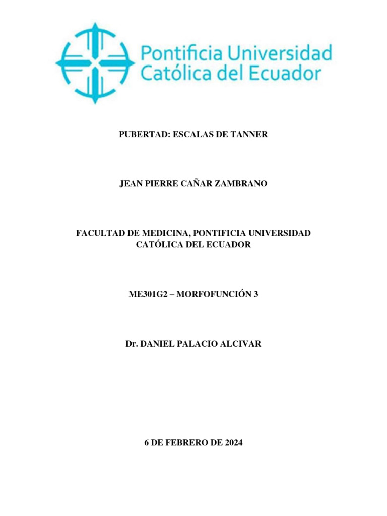 Escalas de Tanner | PDF | Hormona luteinizante | Pubertad