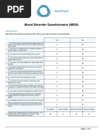Msi BPD Borderline Personality Disorder Assessment Blank Form | PDF ...