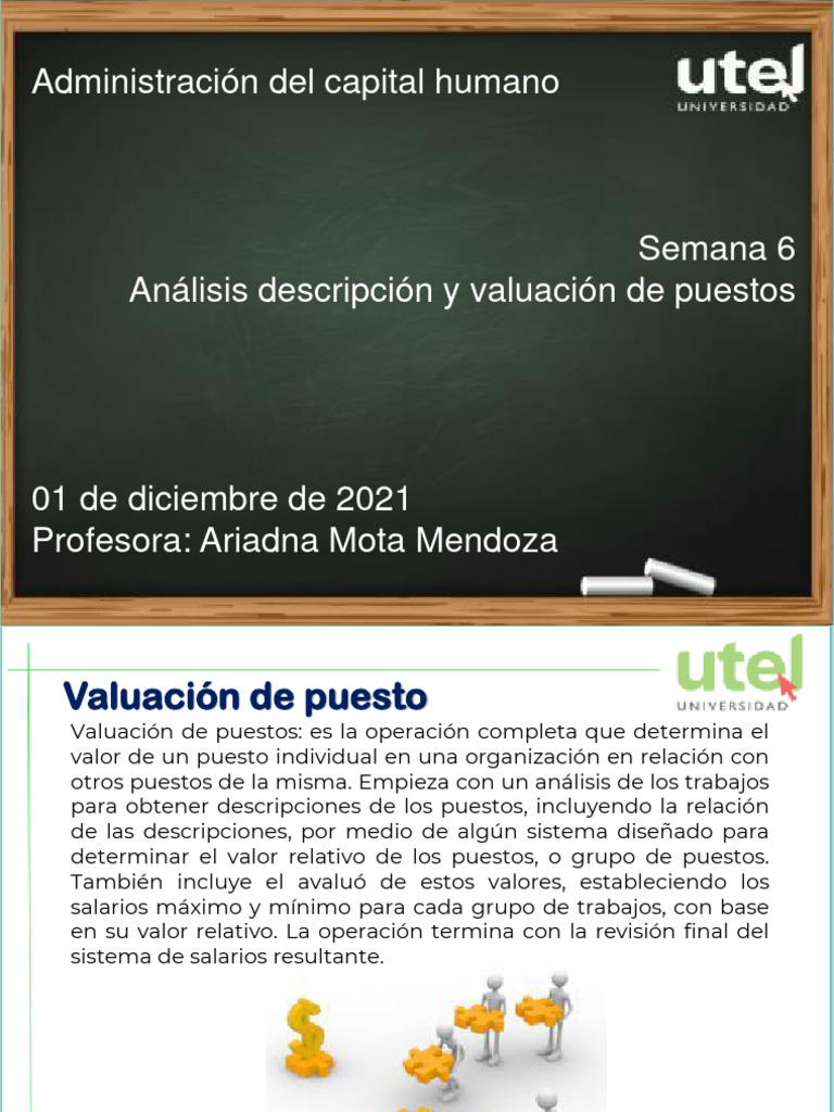 Presentación OC Semana 6 ACH | PDF | Valoración (Finanzas) | Salario