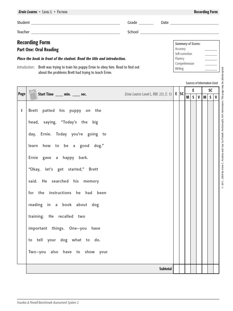 Levels L-Z Fiction | PDF | Fluency