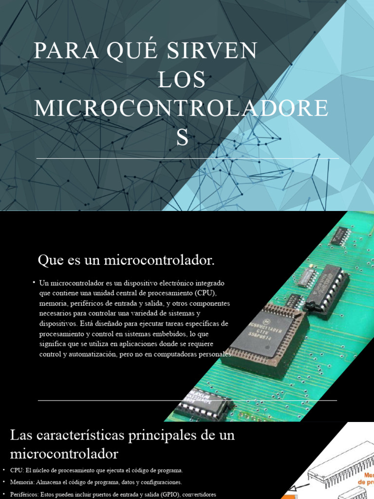 Para Qué Sirven Los Microcontroladores (1) | PDF | Microcontrolador | Sistema Integrado