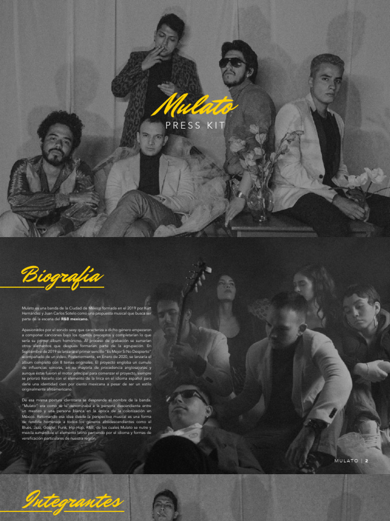Mulato EPK | PDF | México | Ritmo y blues