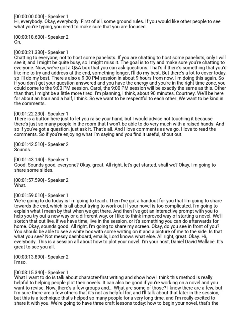 Character - First - Writing - Seminar (1080p) .mp4 | PDF | Jack Reacher ...