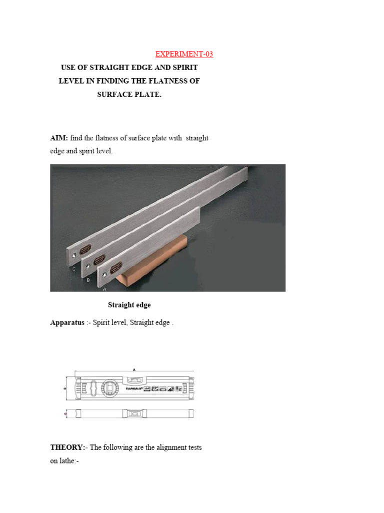 3.spirit Level | PDF