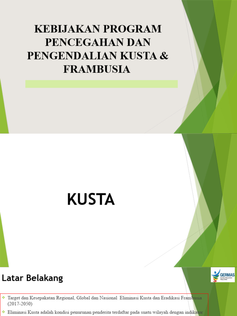 Kebijakan Eliminasi Kusta & Frambusia | PDF