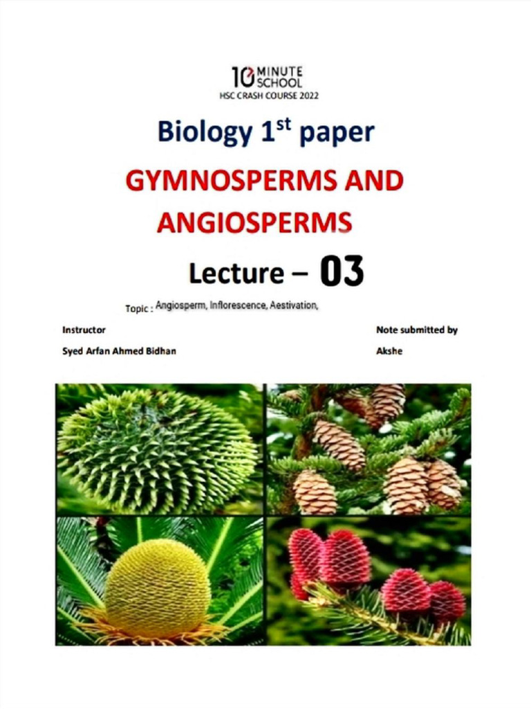 Biology 1st Paper, Chapter - 07, Lecture - 03 | PDF