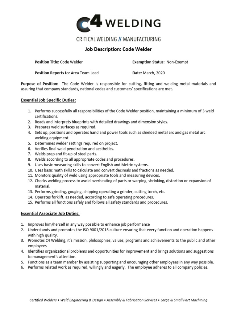 Welder Job desk | PDF | Welding | Construction