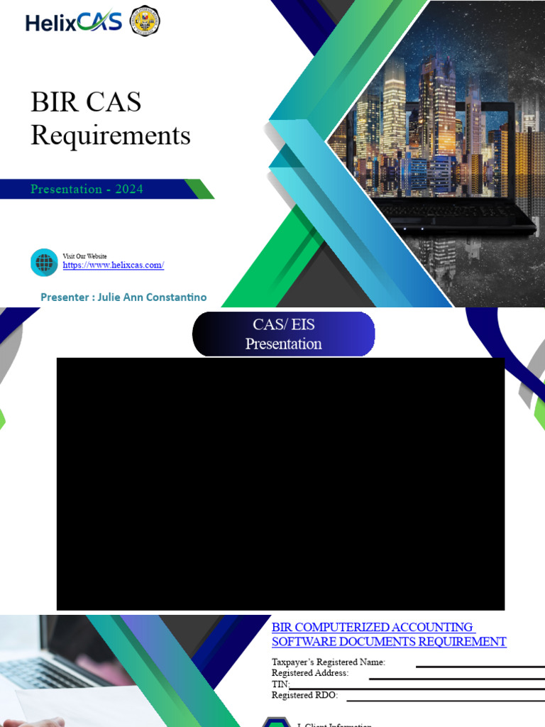 BIR CAS Requirements PPT - Julie | Download Free PDF | Point Of Sale ...