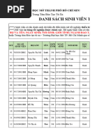 Danh Sach Hoc Sinh | PDF