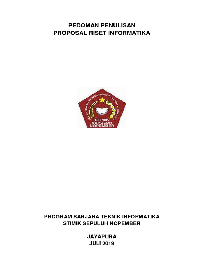 Pedoman Proposal Riset Informatika | PDF