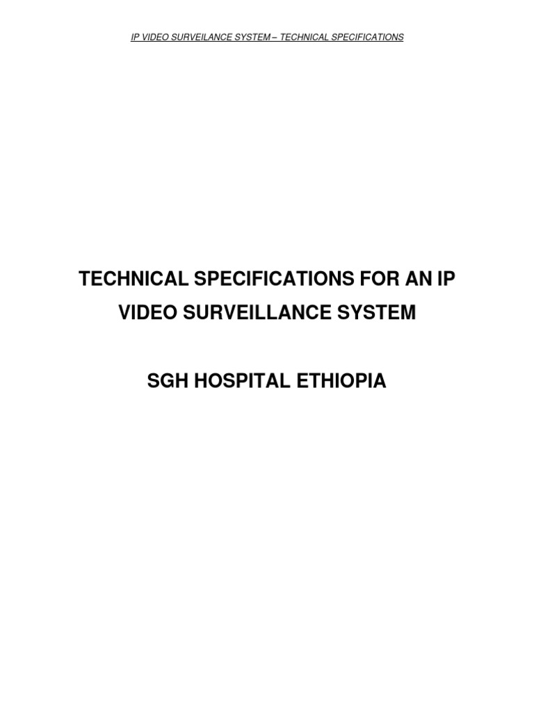 Hospital CCTV Spec | PDF | Camera | Zoom Lens