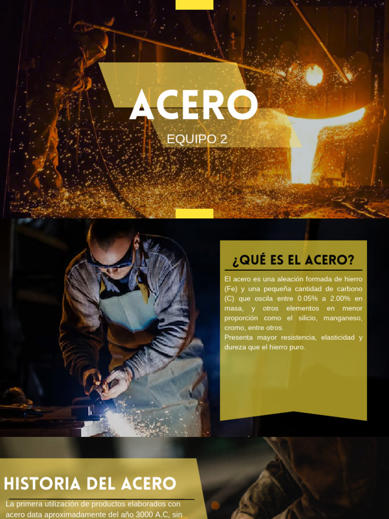 Presentacion Acero | PDF | Acero | Aleación