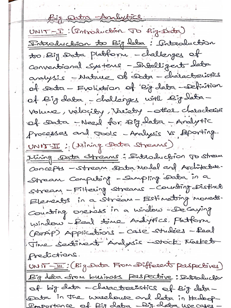 3rd CS&BCA BIG DATA | PDF