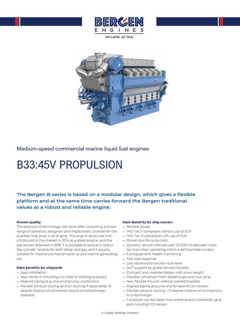 B33 45V Propulsion | Download Free PDF | Engines | Diesel Engine