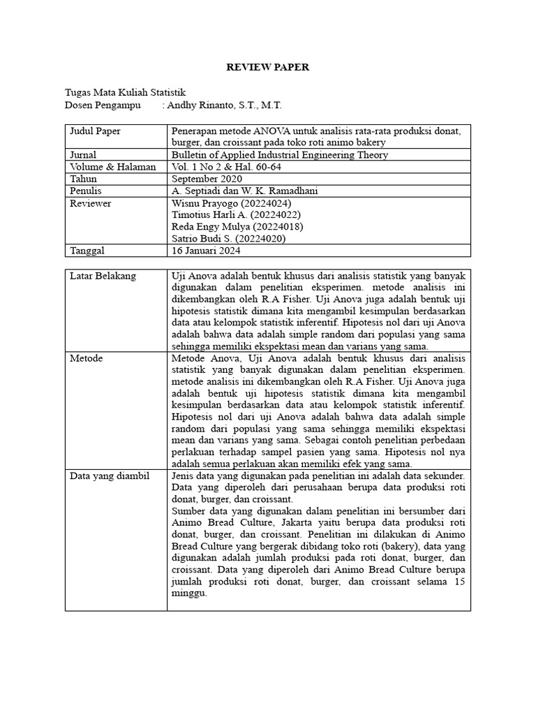 Review Paper | PDF | Sains & Matematika