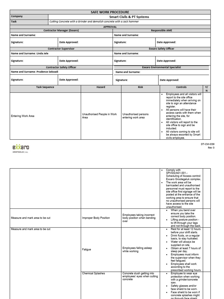 Concrete Cutting Safety Guide | PDF | Grinding (Abrasive Cutting) | Noise