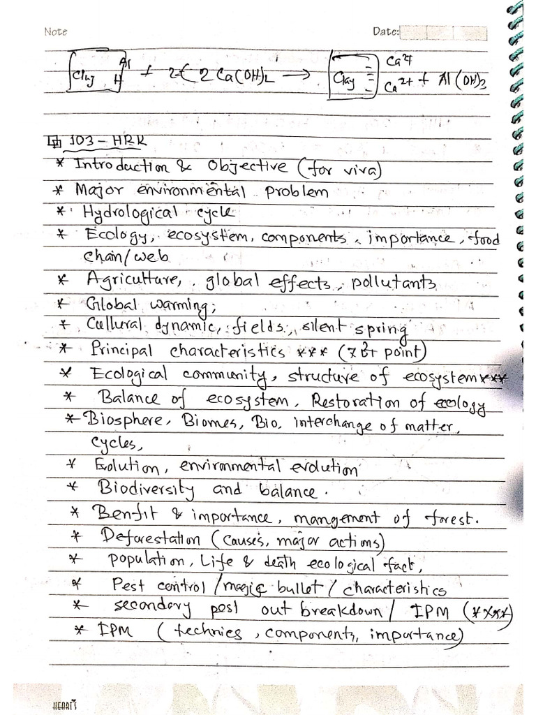 103 Review Class Topics HRK | PDF