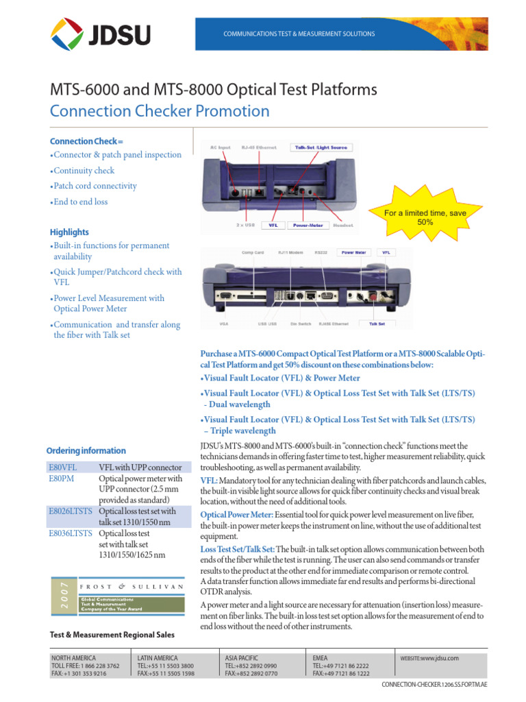 MTS-6000 Optical Test Platform Guide | PDF | Optical Fiber ...