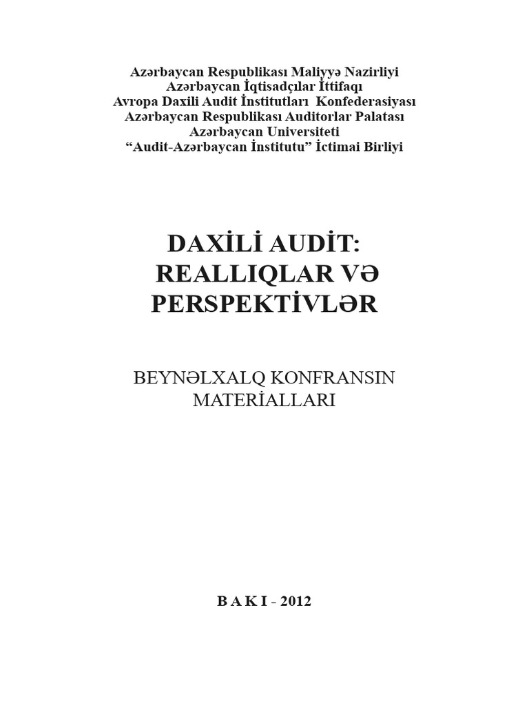 Daxili Audit Konfrans 2012 | PDF