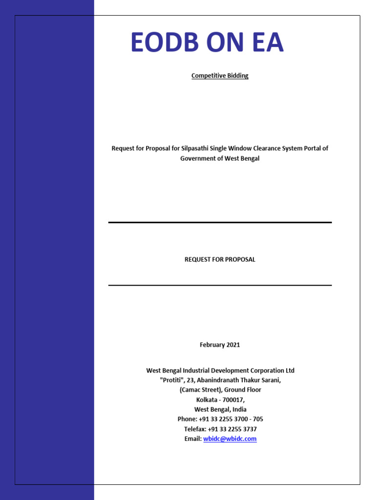 RFP Silpa Sathi Single Window | Download Free PDF | Arbitration ...