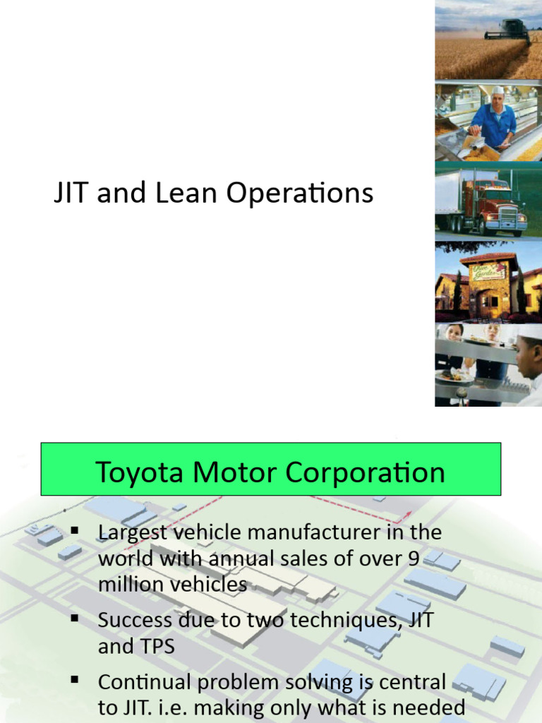JIT and Lean Operations | PDF | Lean Manufacturing | Production And Manufacturing