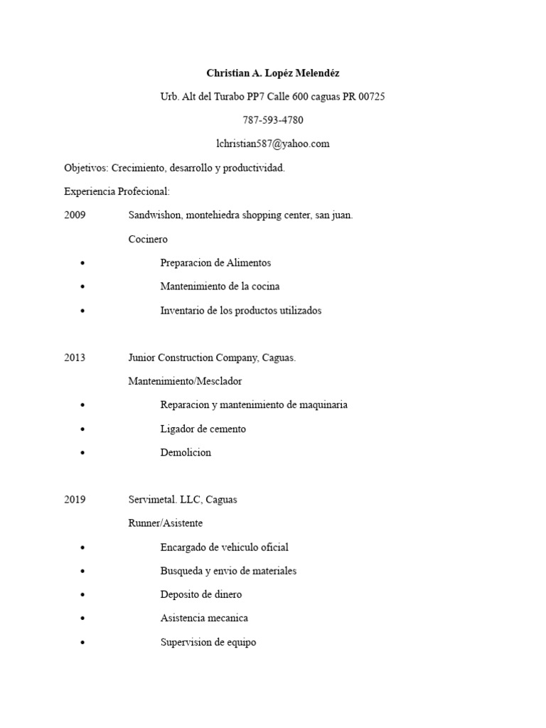 Resume Chris-4 | PDF