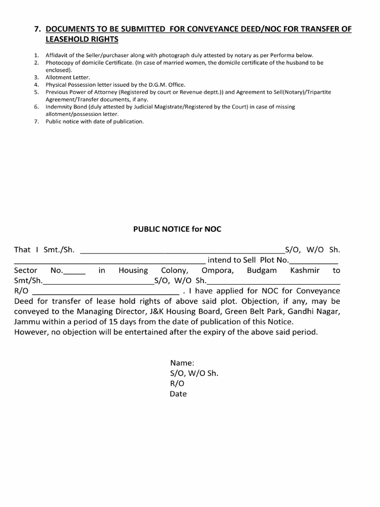 Conveyance Deed | PDF