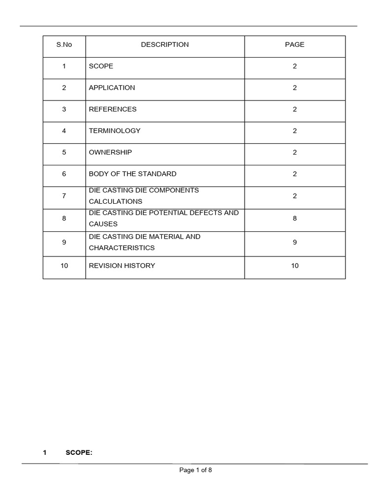 Die Casting Die Parameter - Calculation - Guideline | PDF | Materials ... Die Casting Die Parameter - Calculation - Guideline | PDF | Materials ...