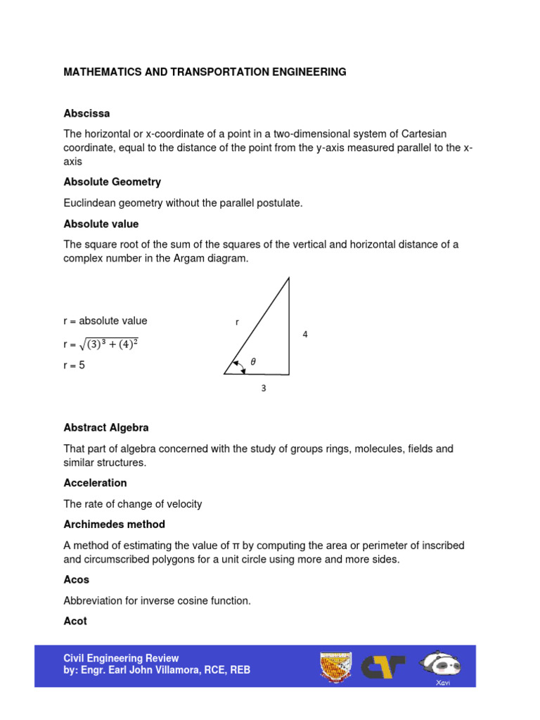 Mathematics Terms | PDF | Circle | Triangle