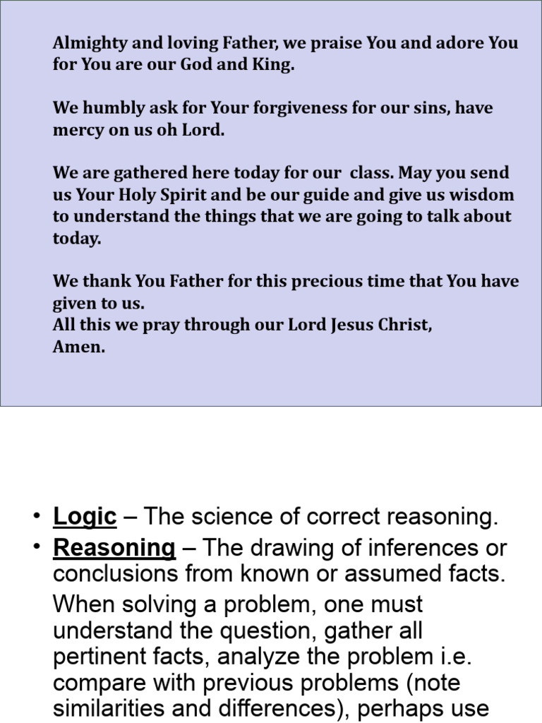 Lesson8.Inductive and Deductive Reasoning PPT 1 | PDF | Deductive ...