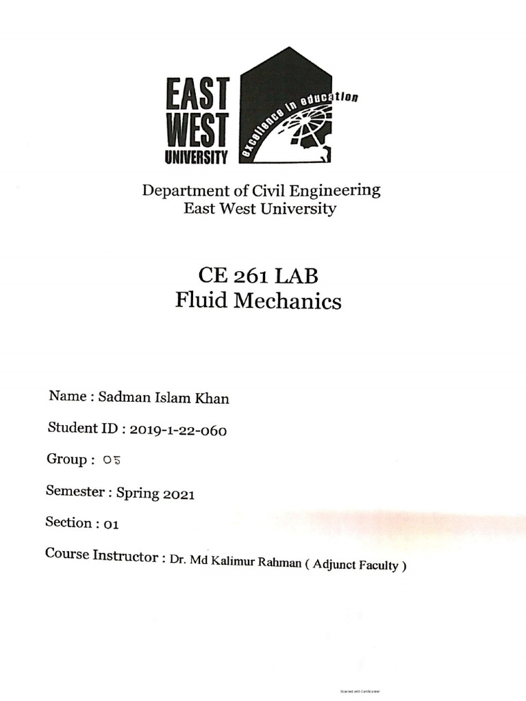 CE 261 - Lab 01 | PDF