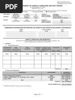 SAMPLE SALN (For Married-House or Private Spouse) | PDF | Net Worth | Money